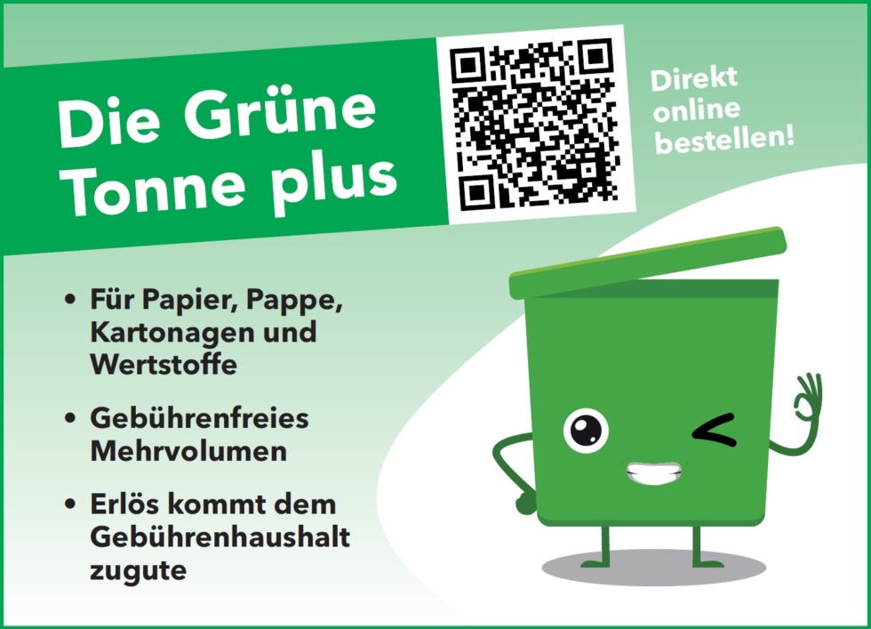 Gebührenfreies Mehrvolumen für die Grüne Tonne plus